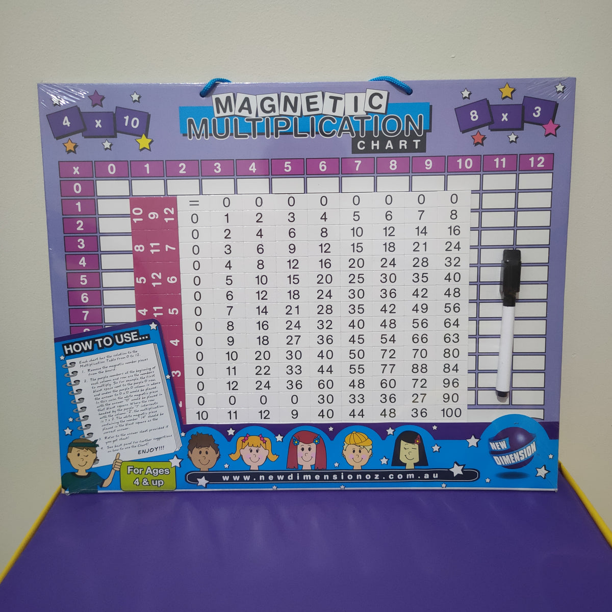 Magnetic Multiplication times table learning board – Advancing All Children