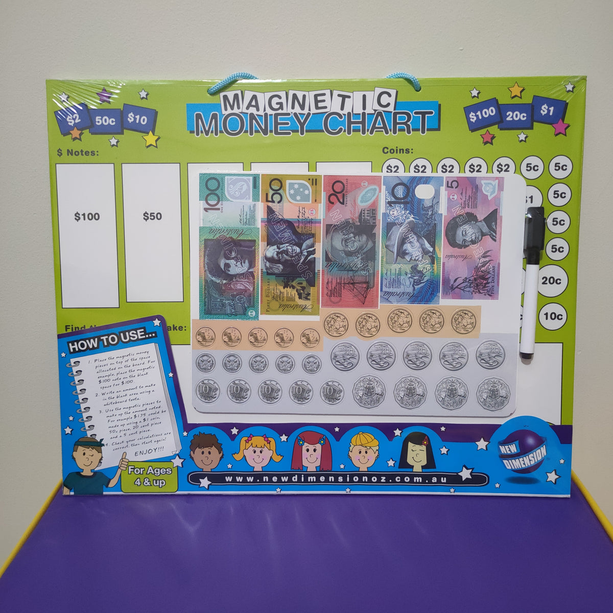 Magnetic money learning board – Advancing All Children