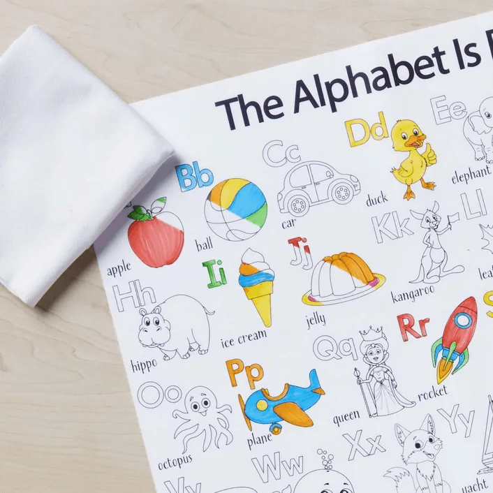 Colour in Placemat - Alphabet is fun – Advancing All Children